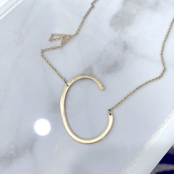 Anthropologie | Jewelry | Anthro Monogram Pendent Necklace | Poshmark